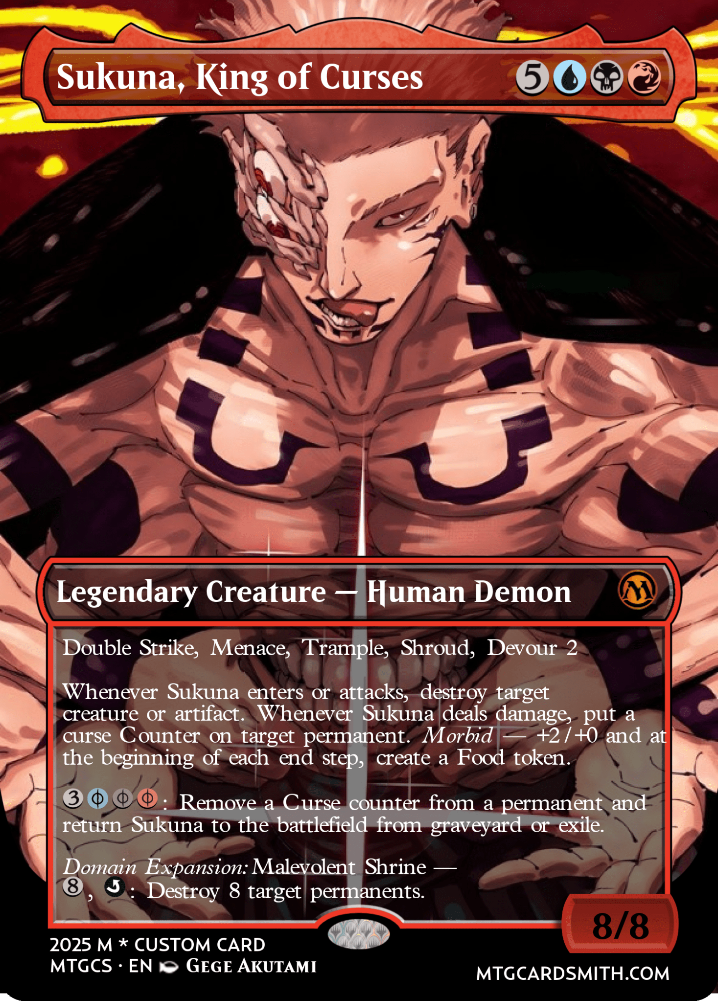 Custom MTG: 👹Sukuna x Gojo🪬 – Thresholds of Transformation