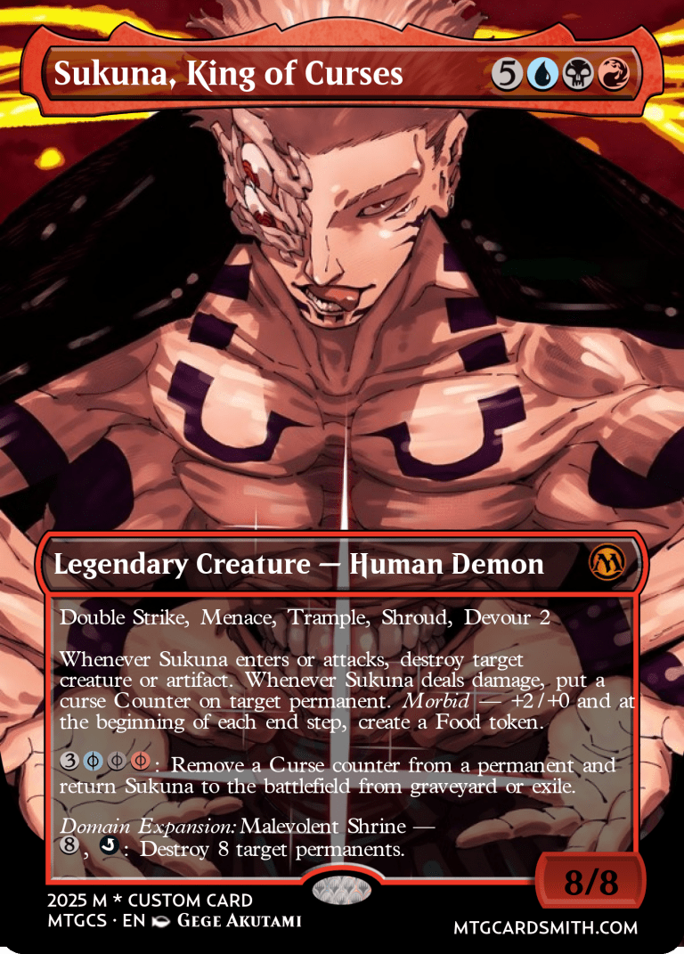 Custom MTG: 👹Sukuna x Gojo🪬 – Thresholds of Transformation